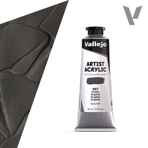 NEW! Vallejo 16507 507 Acrylic Artist Color - Graphite