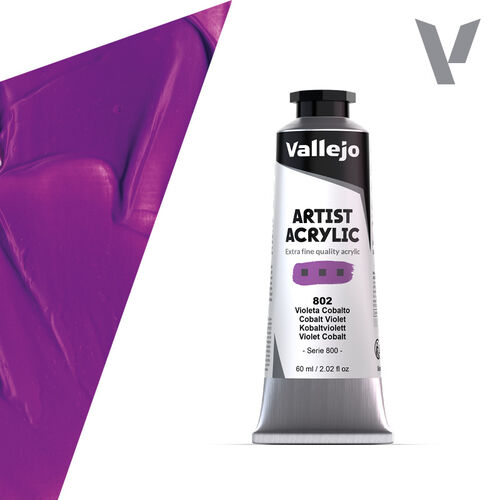 NEW! Vallejo 16802 802 Acrylic Artist Color - Cobalt Violet