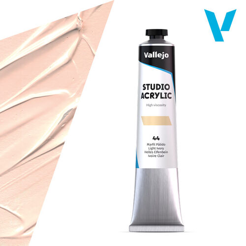 NEW! Vallejo 21044 44 Studio Acrylic - Light Ivory