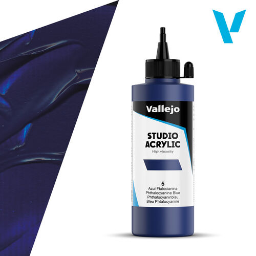NEW! Vallejo 22005 5 Studio Acrylic - Phthalocyanine Blue
