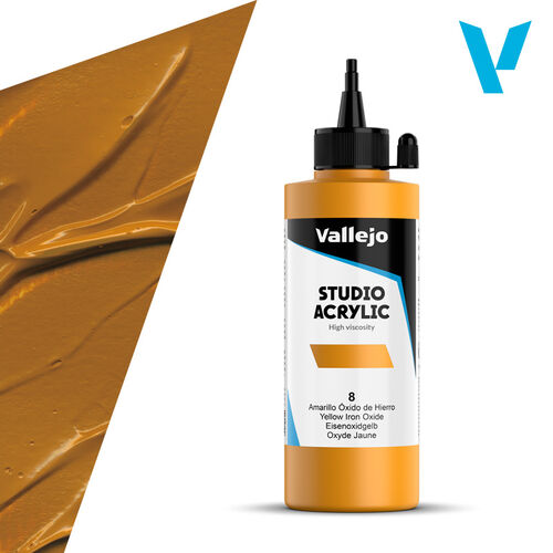NEW! Vallejo 22008 8 Studio Acrylic - Yellow Iron Oxide