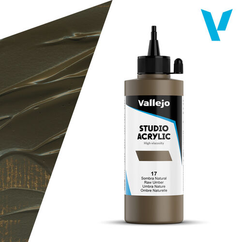 NEW! Vallejo 22017 17 Studio Acrylic - Raw Umber (Hue)