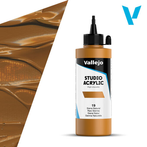 NEW! Vallejo 22019 19 Studio Acrylic - Raw Sienna (Hue)