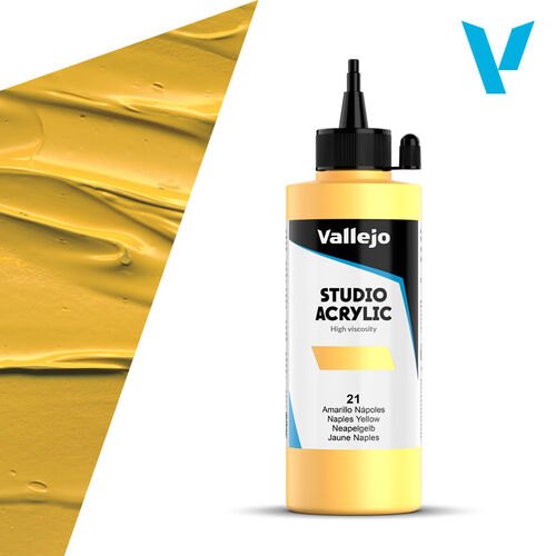 NEW! Vallejo 22021 21 Studio Acrylic - Naples Yellow (Hue)