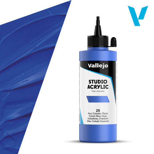 NEW! Vallejo 22025 25 Studio Acrylic - Cobalt Blue (Hue)