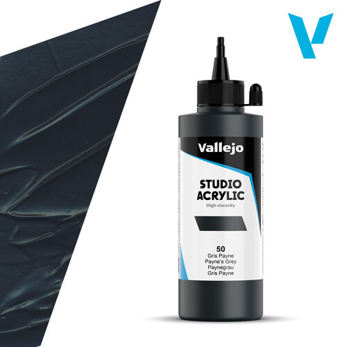 NEW! Vallejo 22050 50 Studio Acrylic - Payne’s Grey