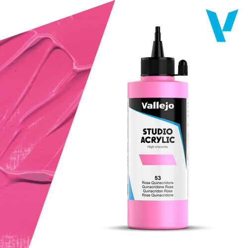 NEW! Vallejo 22053 53 Studio Acrylic - Quinacridone Rose