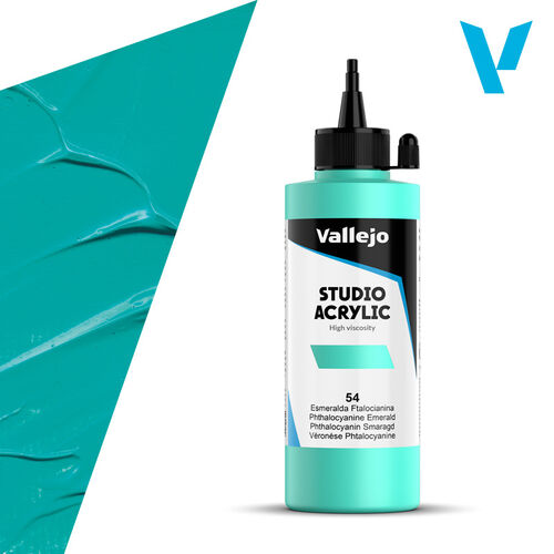 NEW! Vallejo 22054 54 Studio Acrylic - Phthalocyanine Emerald