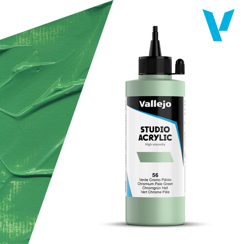 NEW! Vallejo 22056 56 Studio Acrylic - Chromium Green Pale