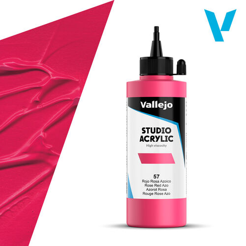 NEW! Vallejo 22057 57 Studio Acrylic - Rose Red Azo