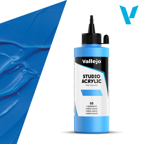 NEW! Vallejo 22058 58 Studio Acrylic - Lapis Lazuli (Hue)