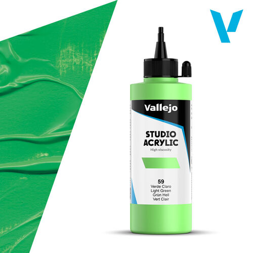 NEW! Vallejo 22059 59 Studio Acrylic - Green Light