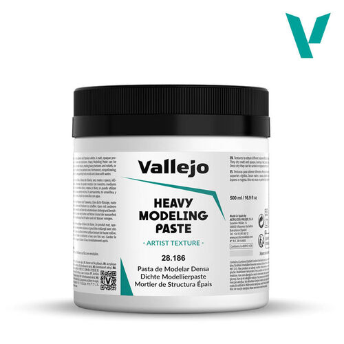 NEW! Vallejo 28186 Artist Textures Heavy Modelling Paste