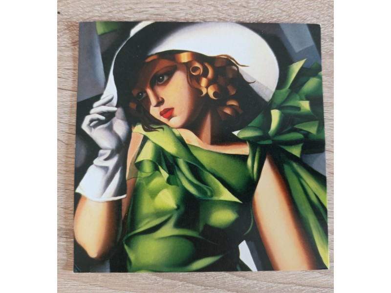 Vintage razglednica – Tamara de Lempicka “Young Lady wi