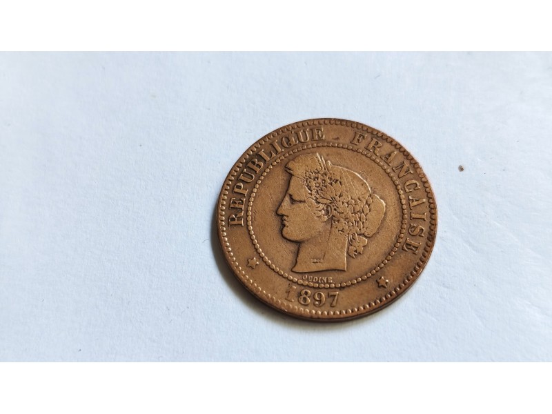 Francuska 5 centimes 1897