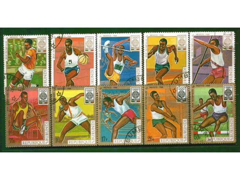 403 - Burundi - Olimpijske igre - žigosana serija