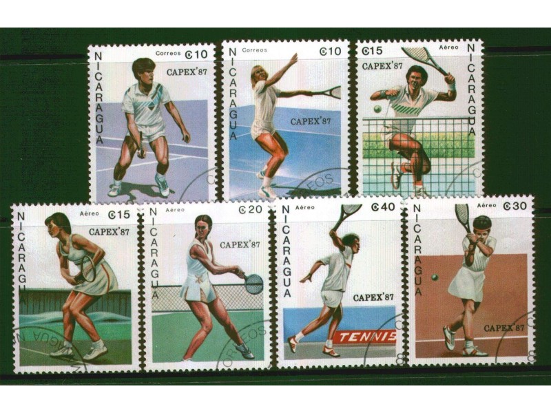 420 - Nikaragva - Tenis - Sport - žigosana serija