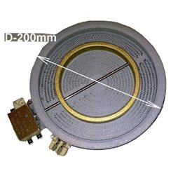 GREJNA PLOČA fi180/120 1700W / 700W ZA RAVNU PLOČU 10.58213.004 EGO / 598265 GORENJE