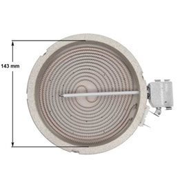GREJNA PLOČA fi 140 ZA RAVNU PLOČU 1200W ego 10.54111.004 10.54111.044 GORENJE 815371 BOSCH 00435174