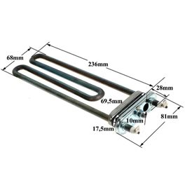 GREJAČ VEŠ MAŠINE 1900w L260mm RAVAN SA RUPOM BOSCH SIEMENS 00488731 12024715