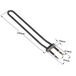 GREJAČ VEŠ MAŠINE 950w RAVAN L260mm fi6.1mm BOSCH SIEMENS 00072231