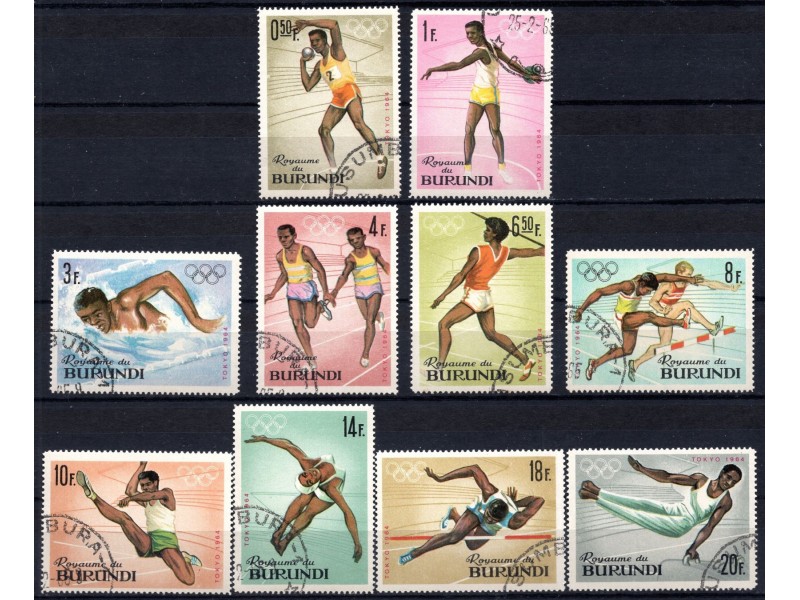 426 - Burundi - Olimpijske igre - žigosana serija