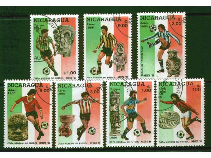 429 - Nikaragva - Fudbal - Sport - žigosana serija