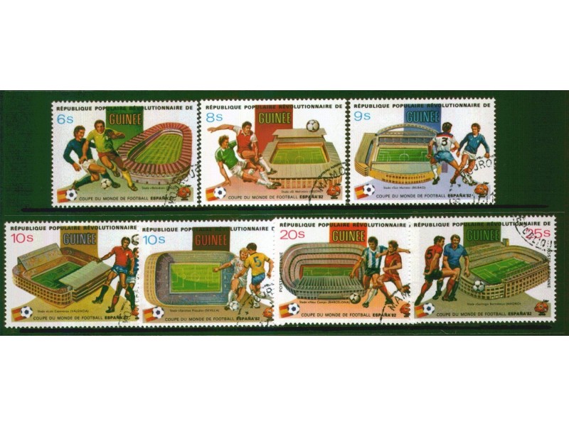 435 - Gvineja - Fudbal - Sport - žigosana serija