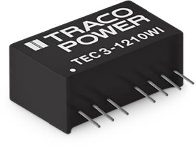 TracoPower DC/DC konvertor, ulaz 48V/DC, izlaz 12V/DC, 250mA, 3W, izolacija 1600V/DC, kućište SIL-8