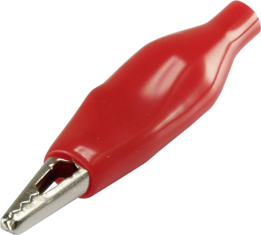 TRU Components 1386711 krokodil hvataljka, crvena, 2A, lemni priključak