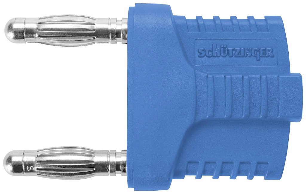 Schützinger KURZ 19-4 IG MB Ni / BL kratkospojni utikač, plava, 30V/AC, 60V/DC, 12A