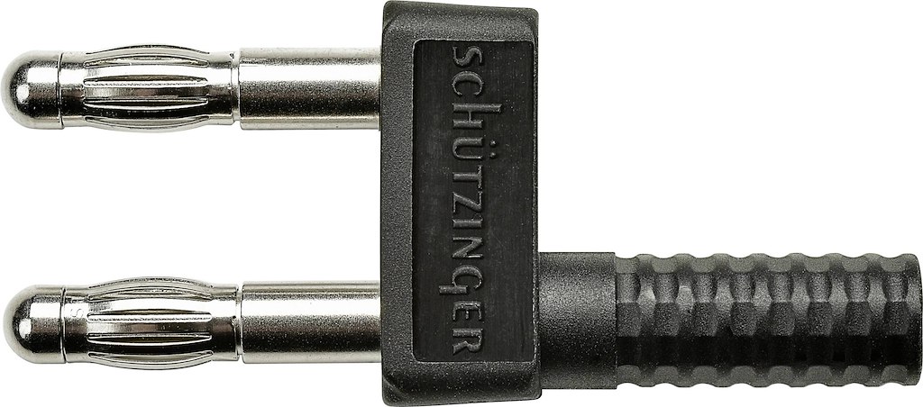 Schützinger KURZ 8454 / 11-4 IG MB / Ni / SW kratkospojni utikač, crna, 60V/DC, 32A, utikač Ø4mm