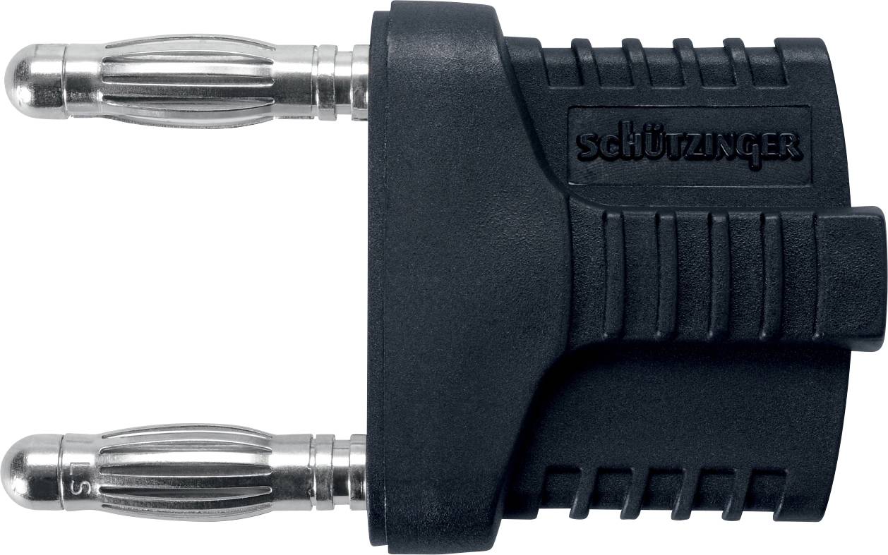 Schützinger KURZ 19-4 IG MB Ni / SW kratkospojni utikač, crna, 60V/DC, 12A, utikač Ø4mm