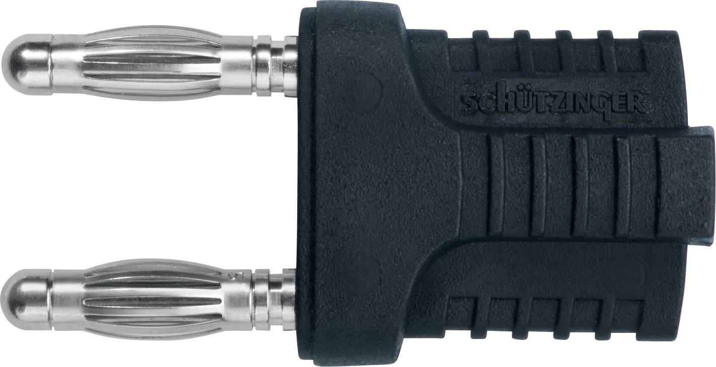 Schützinger KURZ 14-4 IG MB Ni / SW kratkospojni utikač, crna, 60V/DC, 12A, utikač Ø4mm