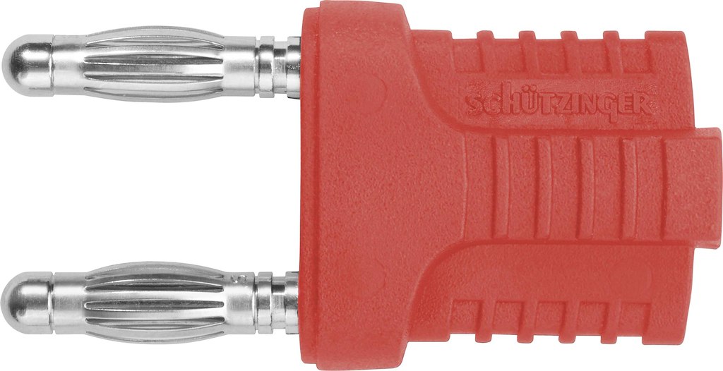 Schützinger KURZ 14-4 IG MB Ni / RT kratkospojni utikač, crvena, 60V/DC, 12A, utikač Ø4mm