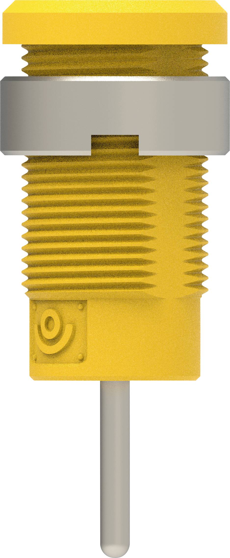 Electro PJP 3267-C-CD1-J sigurnosna ugradna utičnica, Ø4mm, žuta, 36A, banana utičnica
