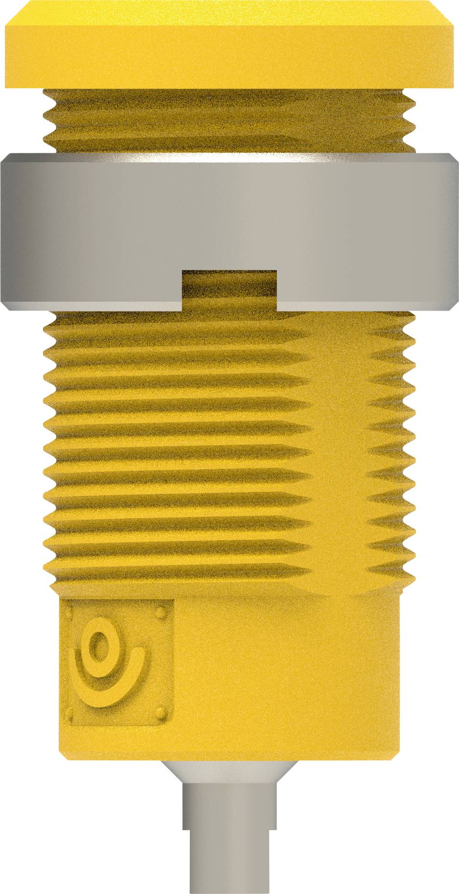 Electro PJP 3275-C-CD1-J sigurnosna ugradna utičnica, Ø4mm, žuta, 25A, banana utičnica