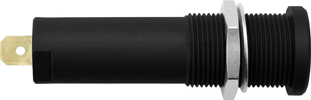Schützinger DI HSEB 3125 L Au / SW visokonaponska sigurnosna utičnica, Ø4mm, crna, 1000V, 16A