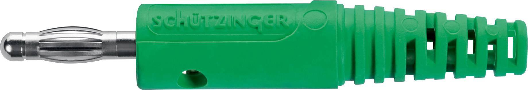 Schützinger DI FK 8 L Ni / GN lamelni utikač, Ø4mm, zelena, 30V/AC, 60V/DC, 32A, lemni priključak