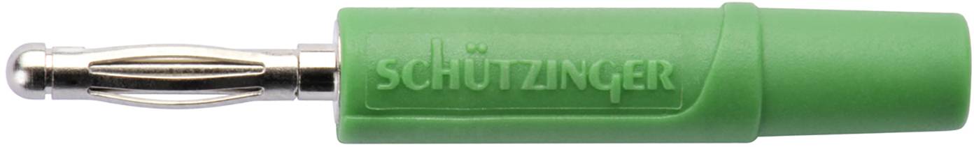 Schützinger DI FK 02 L Ni / GN lamelni utikač, Ø2mm, zelena, 30V/AC, 60V/DC, 10A, lemni priključak