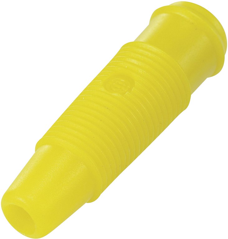 TRU COMPONENTS 1587969 laboratorijski ženski konektor (banana utičnica) pravi ženski konektor Ø4 mm žuta