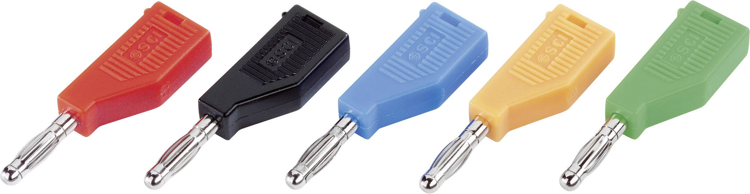 TRU COMPONENTS 1587897 spojni utikač pravi muški konektor Ø4 mm zelena