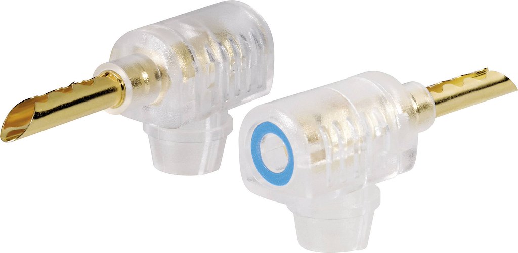 TRU COMPONENTS 1582251 banana utikač ugaoni muški konektor Ø4 mm crvena