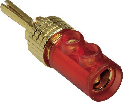 TRU COMPONENTS 1582246 banana utikač pravi muški konektor Ø4 mm crvena