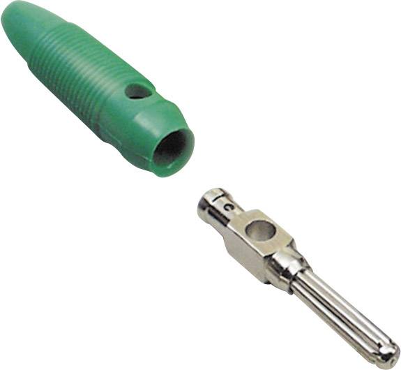TRU COMPONENTS 1582244 spojni utikač pravi muški konektor Ø4 mm zelena