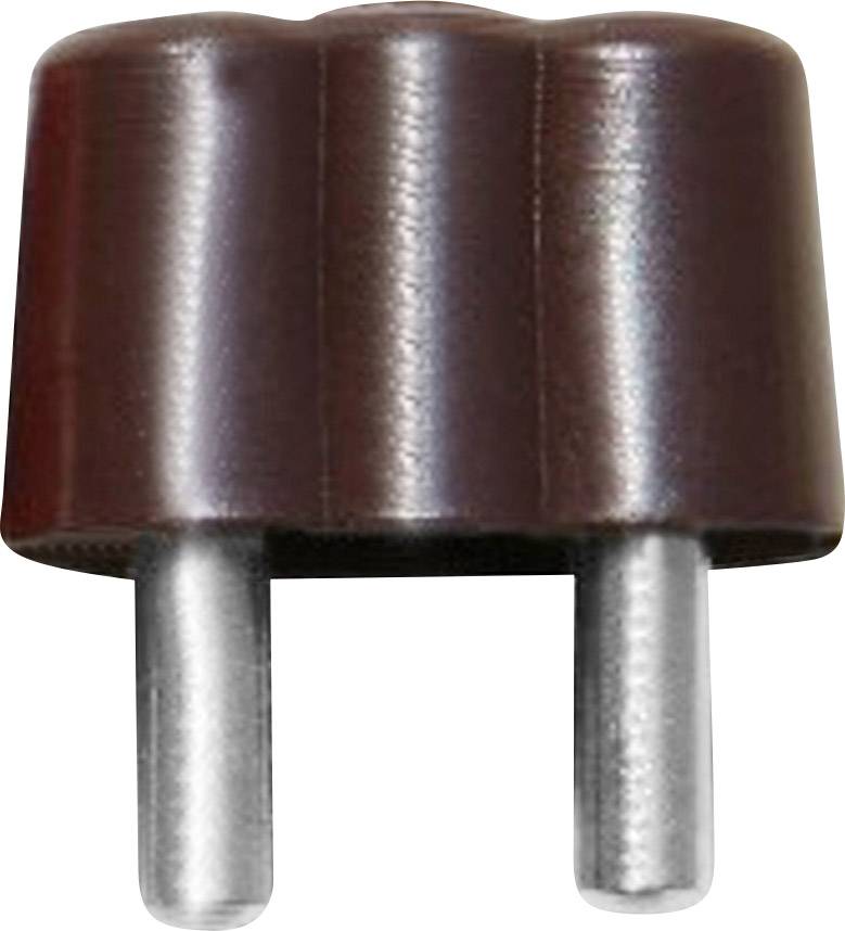 BELI-BECO 61/15br mini banana utikač pravi muški konektor Ø2.6 mm braon