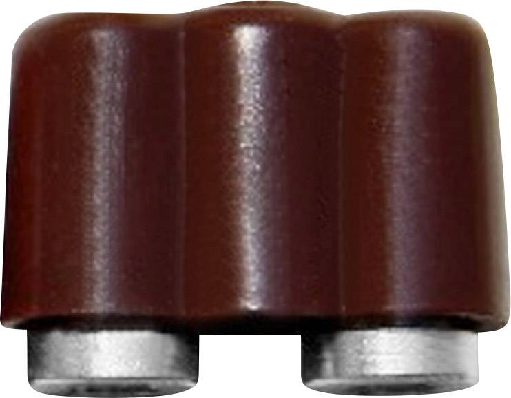 BELI-BECO 61/17br mini laboratorijski ženski konektor, ravni ženski, Ø2,6mm, braon