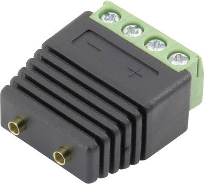 Conrad Components laboratorijska banana utičnica, ravna ženska, Ø2mm, crna, 30V/DC, 5A