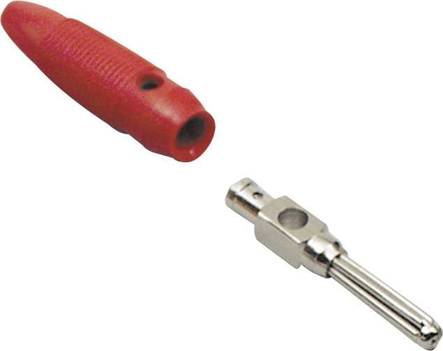 BKL Electronic 072180 spojni utikač pravi muški konektor Ø4 mm crvena
