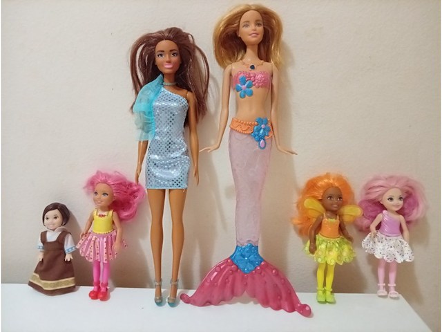 LOT mattel barbie lutke chelsea lutkice i mala lutka
